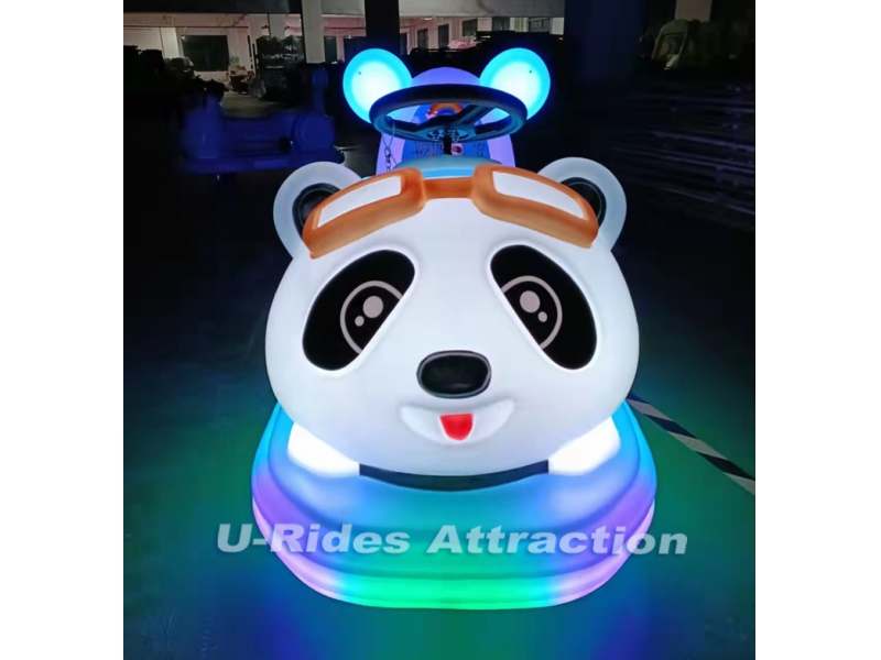LED light Flashing kids ride electric panda car animal ride toy car For ...