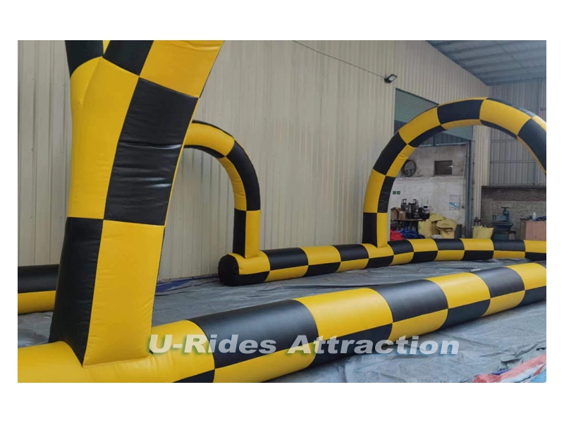 kids toy inflatable go kart race track zorb ball race track outdoor ...