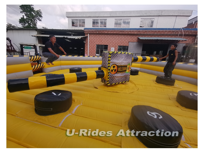 interactive carnival games 8 peon play toxic meltdown inflatable yellow ...